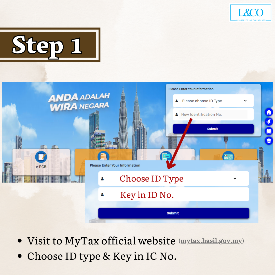 Steps to Register MyTax e-Filing Account - L & Co