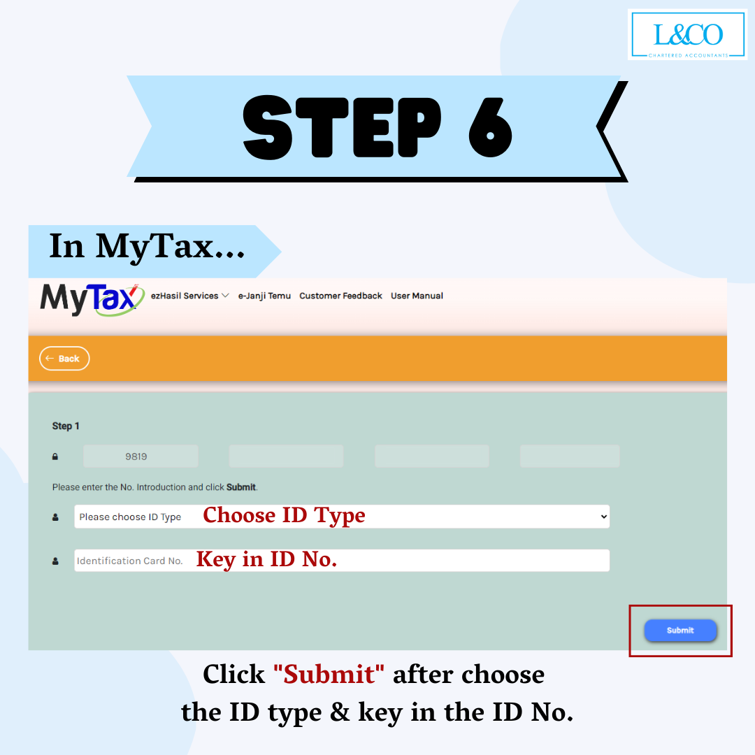 MyTax Account Registration Guidance - L & Co