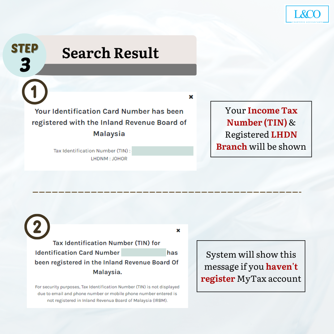 Method to check Income Tax Number - L & Co