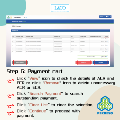 SOCSO & EIS submission and payment methods - L & Co