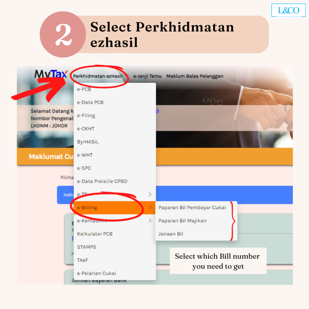 Bill Number is Required for ALL Tax Payment - L & Co