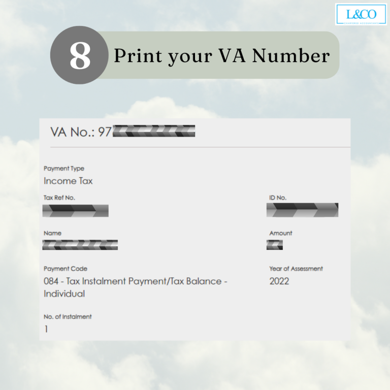 How to generate VA number via LHDN e-TT system ? - L & Co