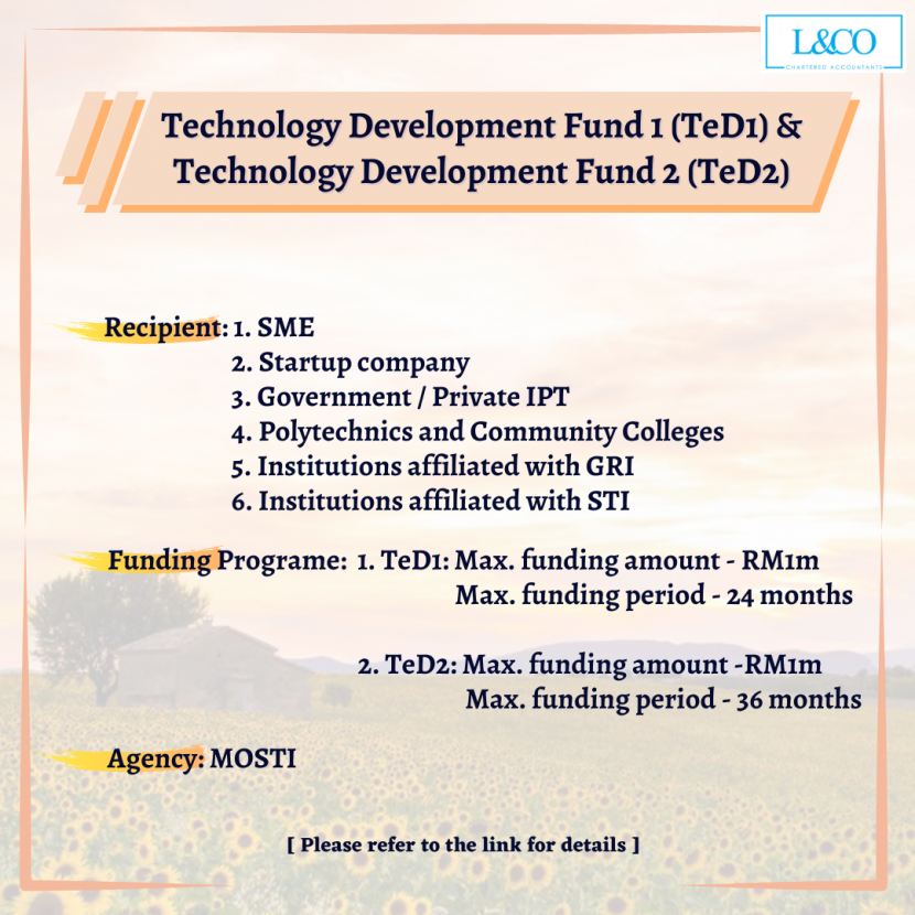 Malaysia Government Grant List 2023