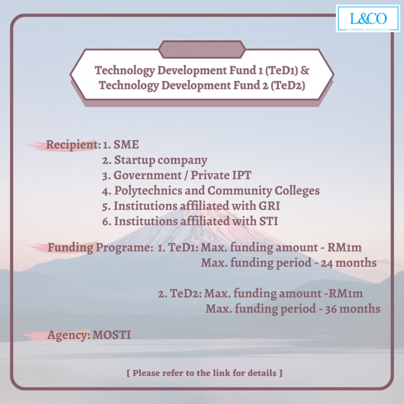 Malaysia Government Grant List 2023