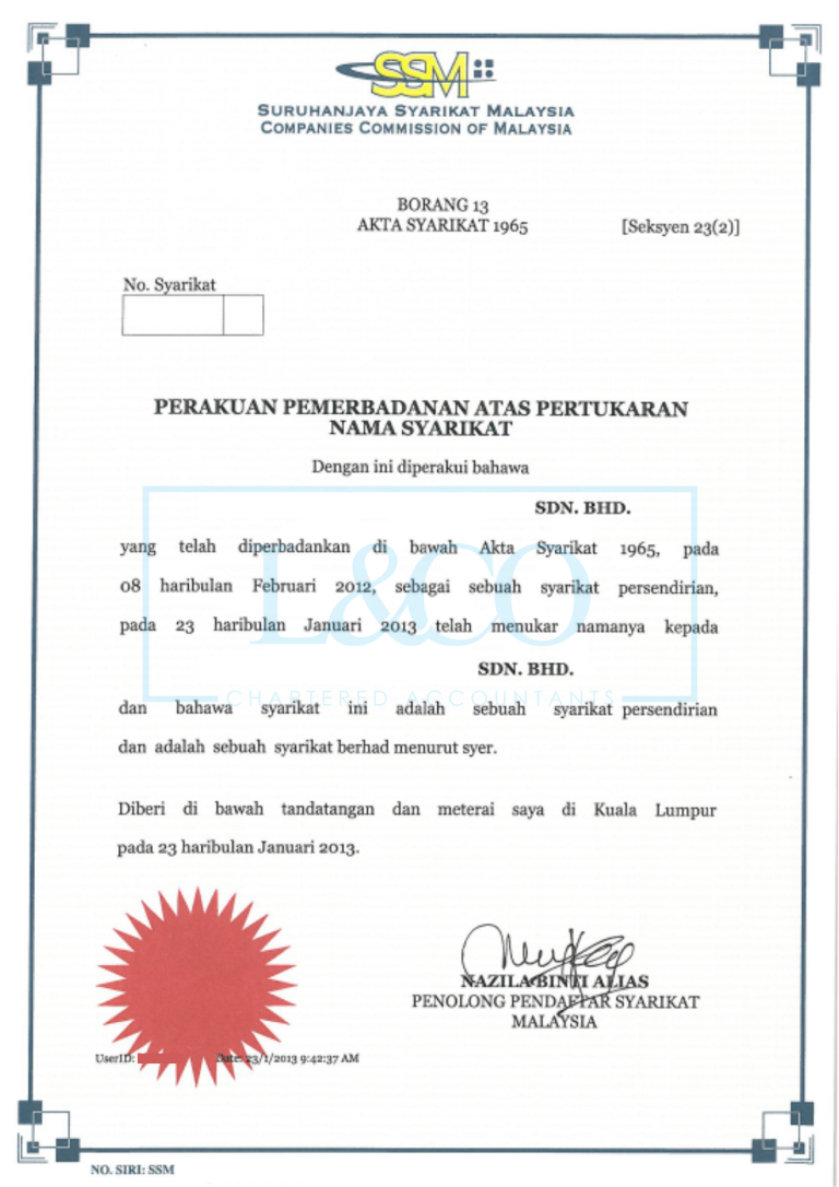 SSM Forms vs Sections - L & Co
