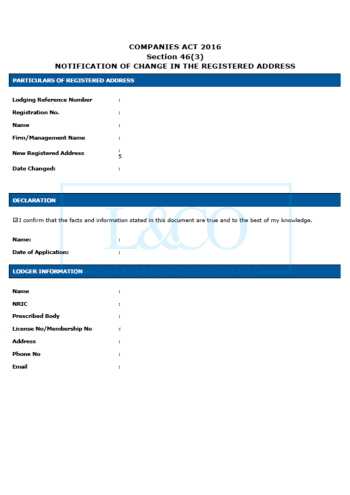 SSM Forms vs Sections - L & Co