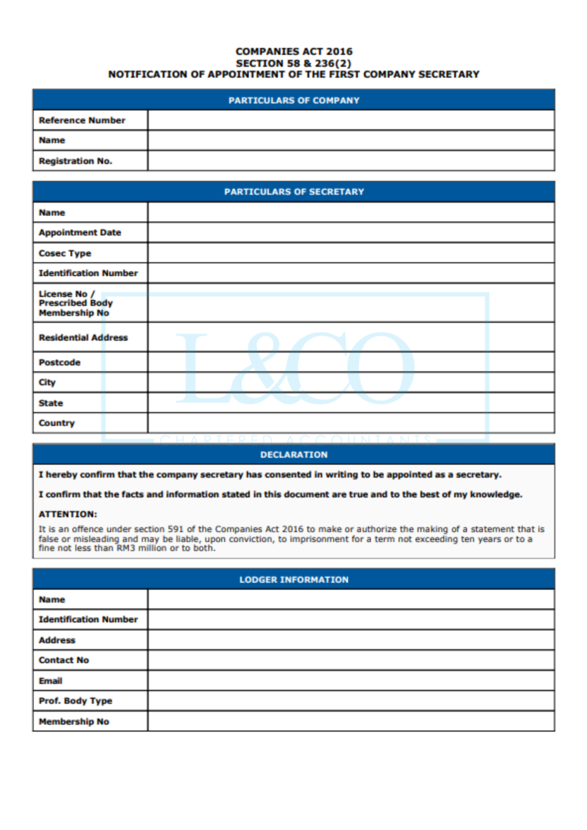 SSM Forms vs Sections - L & Co