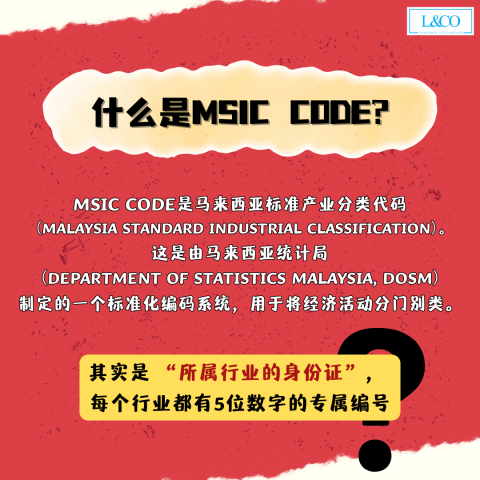 搞不懂 MSIC Code？看这里！- L & Co Accountants