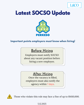 SOCSO Update 2025 - L & Co Chartered Accountants