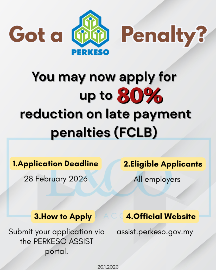 Employers Alert: PERKESO Late Contribution Relief (FCLB) Up to 80%- L ...