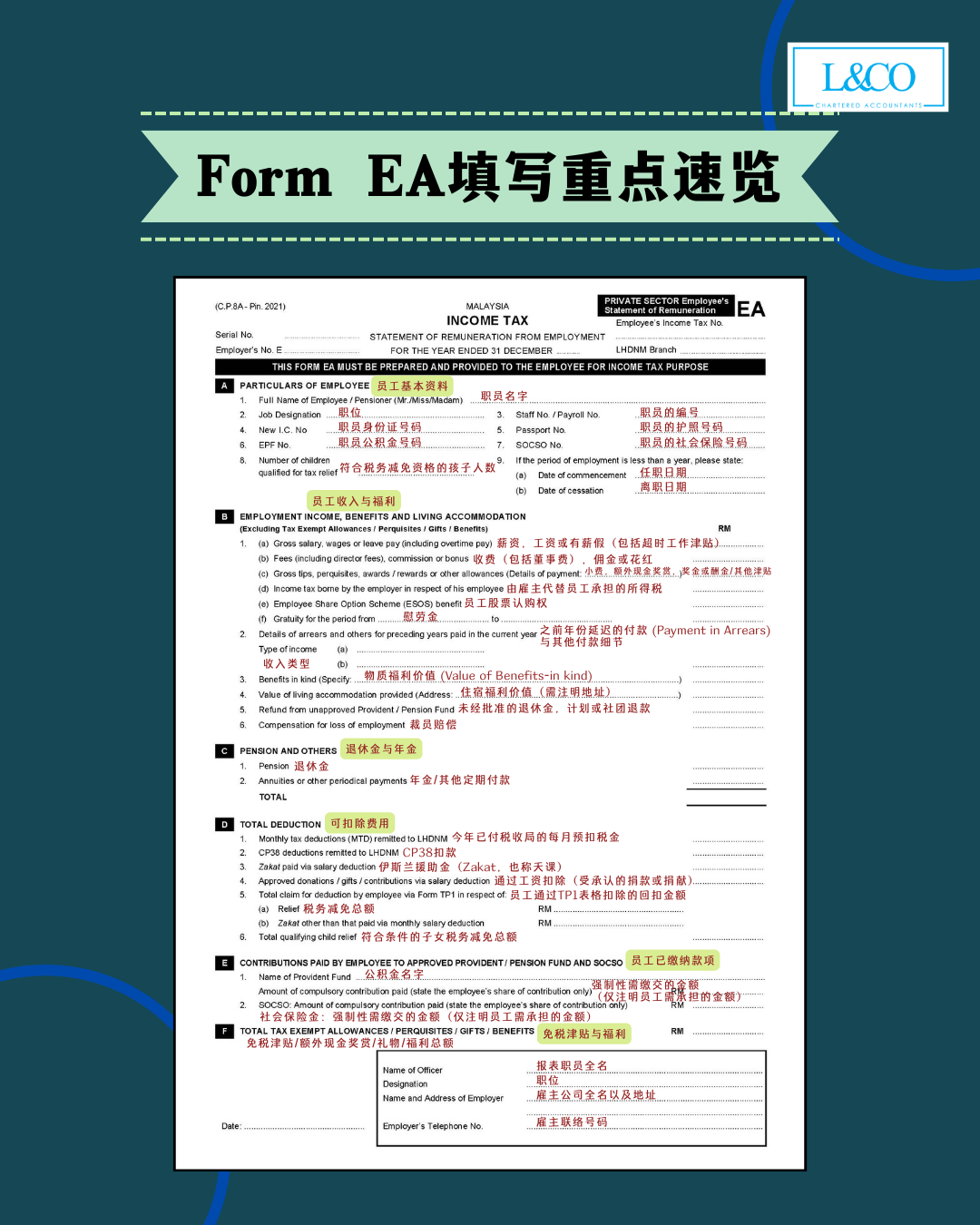 Form EA 填写全攻略 - L & Co Chartered Accountants