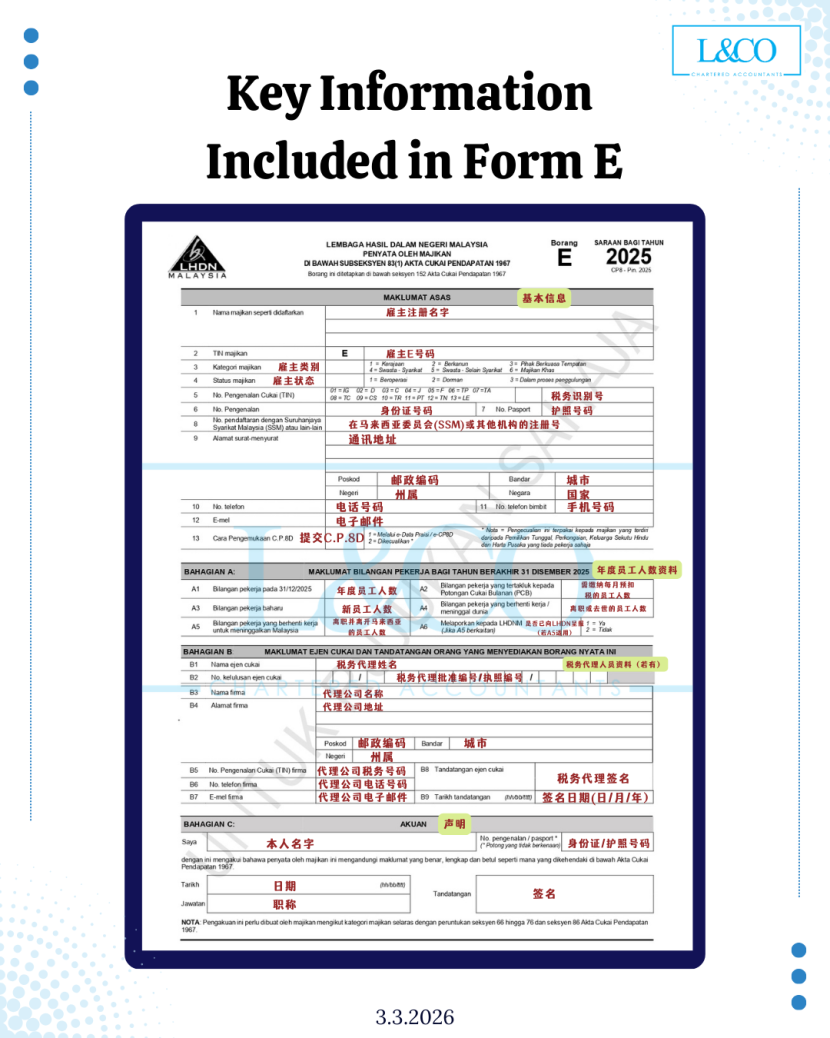 Malaysia Form E Submission Guide- L & Co Chartered Accountants